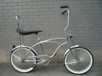 China 20 inch CE certified chrome painting lowrider beach cruiser bike with banana saddle for sale
