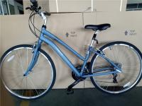 China 21 Speed Urban Fitness Bike Double V Brake Comfort Hybrid Bike with NO Fork Suspension for sale