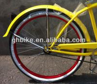 China 2017 Single Speed Beach Cruiser Bike with Front Rack and Lightweight Aluminum Frame for sale