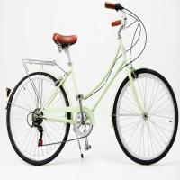 China Double V Brake 6-7 Speed Vintage Retro Adult Ladies Comfort City Cruiser Women's Bikes with Front Basket for sale
