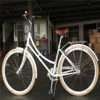 China Double V Brake 6-7 Speed Vintage Retro Adult Ladies Comfort City Cruiser Women's Bikes with Front Basket for sale