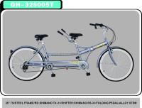 China FD ShimanoTY-18 and RD ShimanoTY-18 Derailleur 26-inch Tandem Bicycle for Two Riders for sale