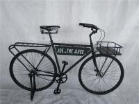 China Promote Advertising 28 Inch Green Color Vintage Style Adults Men Retro Bike with Big Flag for sale