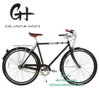China CE Hi-Ten Steel Frame Single Speed Street Holland Traditional Adult Men City Bicycle for sale