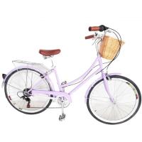 China KMC Chain 26inch Europe OEM CE Shimano 7 Speeds Women Lady City Bicycle 1.8m Length for sale