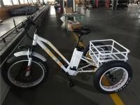 China Max Speed 50km/h 8Fun 750W Front Motor 4.0 Fat Tire Cargo Electric Trike Tricycle 3 Wheels for sale