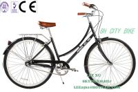 China 1.8m Length CE Europe OEM Logo Hi-Ten Steel Frame Single Speed City Bikes for Women 26inch for sale