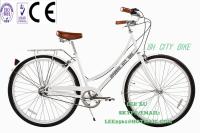 China 1.8m Length CE Europe OEM Logo Hi-Ten Steel Frame Single Speed City Bikes for Women 26inch for sale