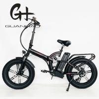 China Alloy Crank 7 Speed Gears Fat Tire Folding Ebike with 21A Lithium Battery and 750W Motor for sale