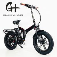 China Alloy Crank 7 Speed Gears Fat Tire Folding Ebike with 21A Lithium Battery and 750W Motor for sale
