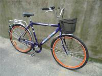 China 3-Piece Combo Offer Vintage Adult Mens Single Speed Retro City Cruiser Bike with Front Basket for sale