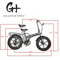 China 48V 13AH 750W Electric Folding Bike with 20