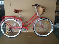China Blue Color 7 Speed Vintage Lady City Cruiser Bike Women Retro Bikes for City Living for sale