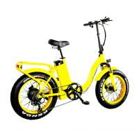 China 48V 21AH Lithium Battery 1000W 50KM/H UL2849 Women Lady Customized Electric Fat Snow Tire Folding Bicycle for sale
