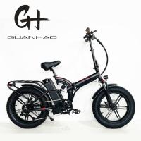 China Foldable Frame 48V 750W Electric Bike with Step Through Design and 20x4 Fat Tire for sale