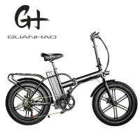 China Foldable Frame 48V 750W Electric Bike with Step Through Design and 20x4 Fat Tire for sale