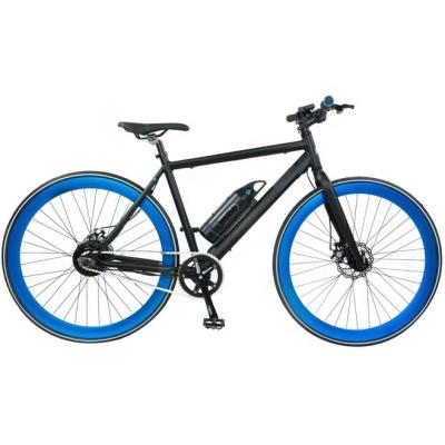 China Aluminum Frame 700C Single Speed 500W 48V 10AH Lithium Battery Electric Bike for City for sale