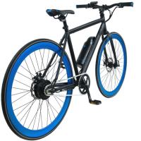China Aluminum Frame 700C Single Speed 500W 48V 10AH Lithium Battery Electric Bike for City for sale