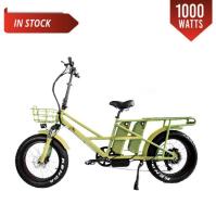 China 48V Electric Dual Motor 1000 Watt Long Range Fat Tire Cargo E-Bike with Fast Charging for sale