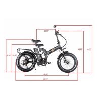 China 48V*21AH 20 inch full suspension Camouflage color 1000W FOLDING FAT TIRE ELECTRIC BIKE with rear rack for sale