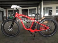 China Aluminum Alloy Frame 26inch 7speed Fat Tire Electric Cruiser Bicycle with Lithium Battery for sale
