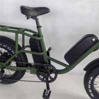 China 1000W 48V 34A Folding Frame Electric Cargo Bike with 20 Inch Fat Tires and Rear Carrier for sale