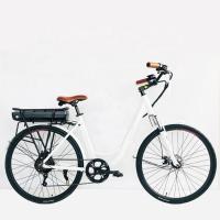 China 48V 14AH Lithium Battery 7 Speeds Aluminum Frame Electric Lady Bicycle 700C 500W for sale