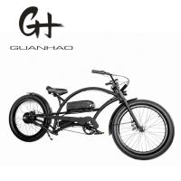 China Rear Hub Motor 24inch 48V 1000W 17.5AH EN15194 chopper beach cruiser Electric Bicycle for sale