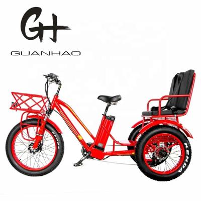China USA Market BAFANG Sensor Electric Tricycles with Three Wheels and Hydraulic Disc Brake for sale