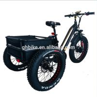 China USA Market BAFANG Sensor Electric Tricycles with Three Wheels and Hydraulic Disc Brake for sale