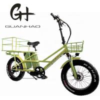 China Aluminum Alloy Frame 48V34AH 1000W Fat Tire Ebike with Dual Batteries and Two Baskets for sale