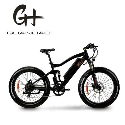 China 750W Bafang Motor Electric Mountain Bike with Shimanu 7 Speed Gears and C 3.0 Tires for sale