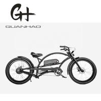 China Single Speed 750W 28MPH 48V 17AH 24inch 3.0 Tire Chopper Electric Bicycle Beach Cruiser for sale
