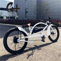 China Single Speed 750W 28MPH 48V 17AH 24inch 3.0 Tire Chopper Electric Bicycle Beach Cruiser for sale