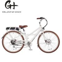 China Manufactured 28 Inch City Ebike Style Electric Bicycle with Aluminium Battery for sale