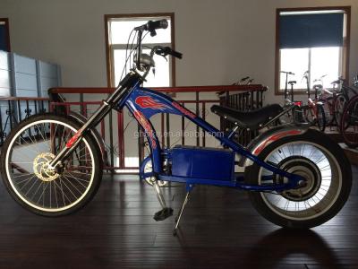 China Electric Bicycle Adult Chopper Bike with Plastic Pedal and Brushless Motor at Best for sale