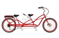 China Electric Bicycle for Two Riders 36V 400W Lithium Battery 26 Inch Tyre Gloss Weight 27kg for sale