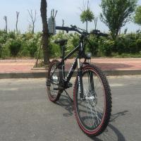 China Hidden Battery Electric Mountain Bike with Steel Fork and 21 Speed Gears for sale