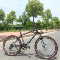 China Hidden Battery Electric Mountain Bike with Steel Fork and 21 Speed Gears for sale
