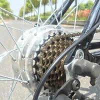 China Hidden Battery Electric Mountain Bike with Steel Fork and 21 Speed Gears for sale