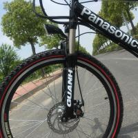 China Hidden Battery Electric Mountain Bike with Steel Fork and 21 Speed Gears for sale