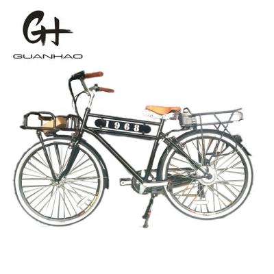 China ALuminium Hub 28inch 36V 15AH Cargo Tradition Vintage Classic Men 250W PAS E-bicycle for sale