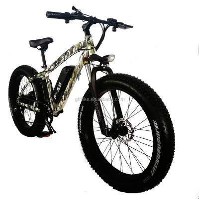 China 26inch 750W Camouflage Army Color Snow Electric Bicycle 48V NO Foldable for sale