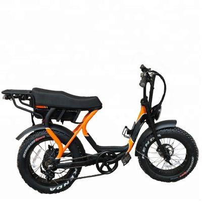 China 750W Brushless Motor Folding Fat E-Bike with 20inch Tire Big Power and Compact Size for sale