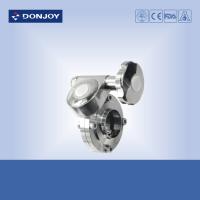 China Donjoy Stianless Steel Manual Fine Tuning Sanitary Butterfly Valves for sale