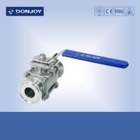 China 1/2 inch Directly Non retention full port Sanitary Ball Valve with Clamped Connection for sale