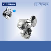 China Donjoy Stianless Steel Manual Fine Tuning Sanitary Butterfly Valves for sale