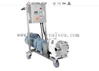 China Rotary Lobe Pump With Freqency Motor And Mobile Car for sale