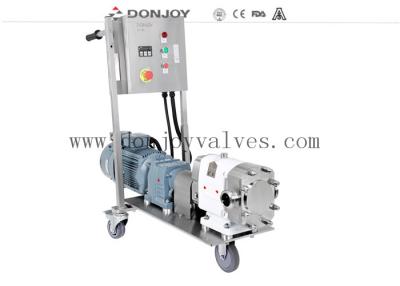 China Rotary Lobe Pump With Freqency Motor And Mobile Car for sale