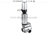 China DONJOY Sanitary 3 Way L Type Butterfly Valves With  ILTOP21A31 for sale